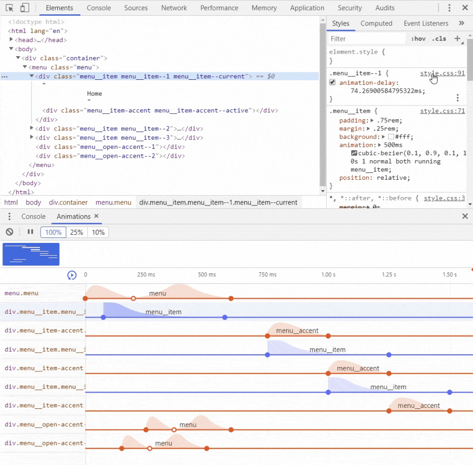 Affinez vos animations CSS avec DevTools - OpenClassrooms